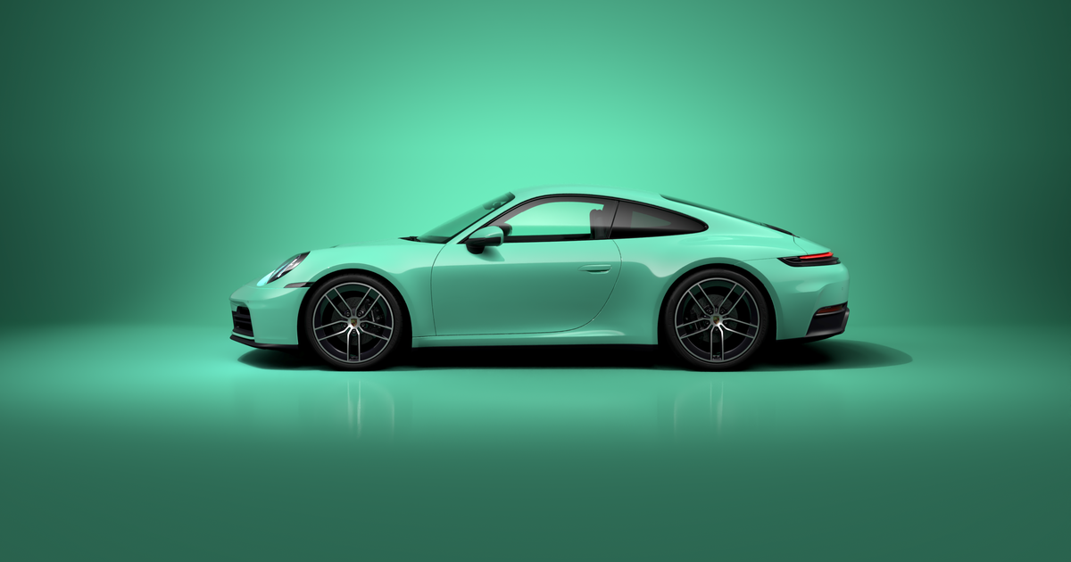 Der Porsche 911 in mintgrün | Porsche Farbe nach Wahl