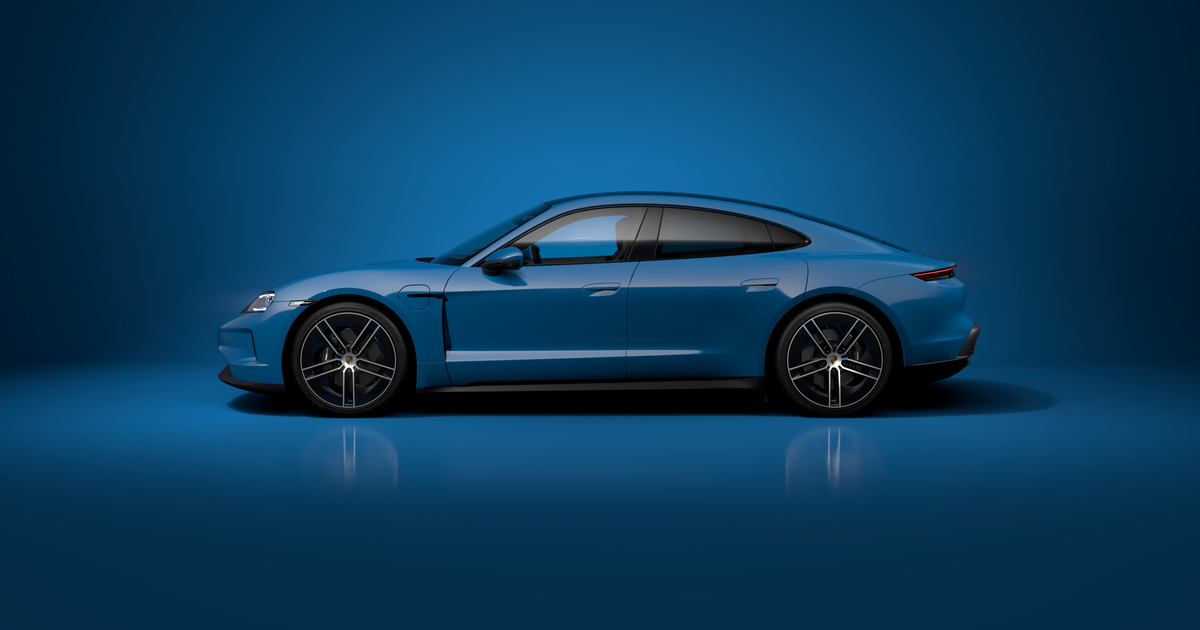 Electric Blue Porsche