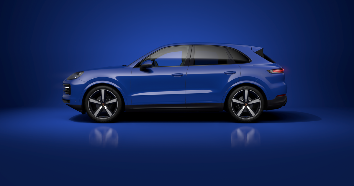 The Porsche Cayenne in Nogarobluemetallic | Porsche Paint to Sample