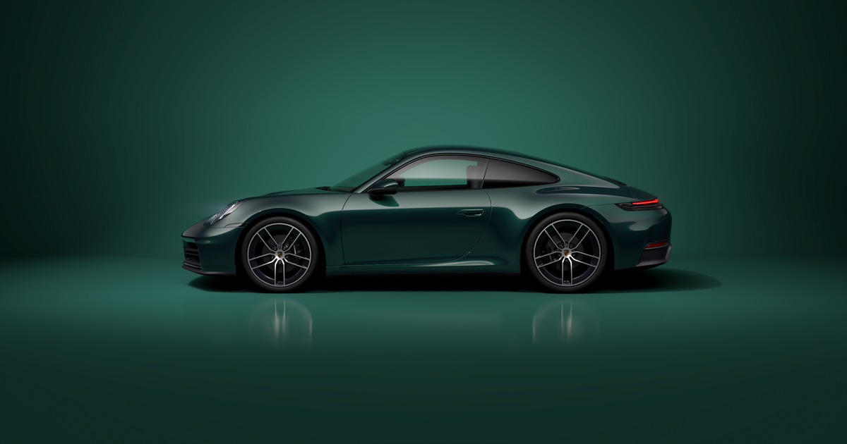 The Porsche 911 in Jetgreenmetallic | Porsche Paint to Sample